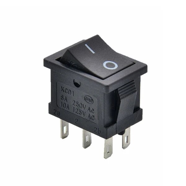 Автомобильный клавишный выключатель WYWBEY 6-контактный DPDT 2 положения Black DPDT ON-ON