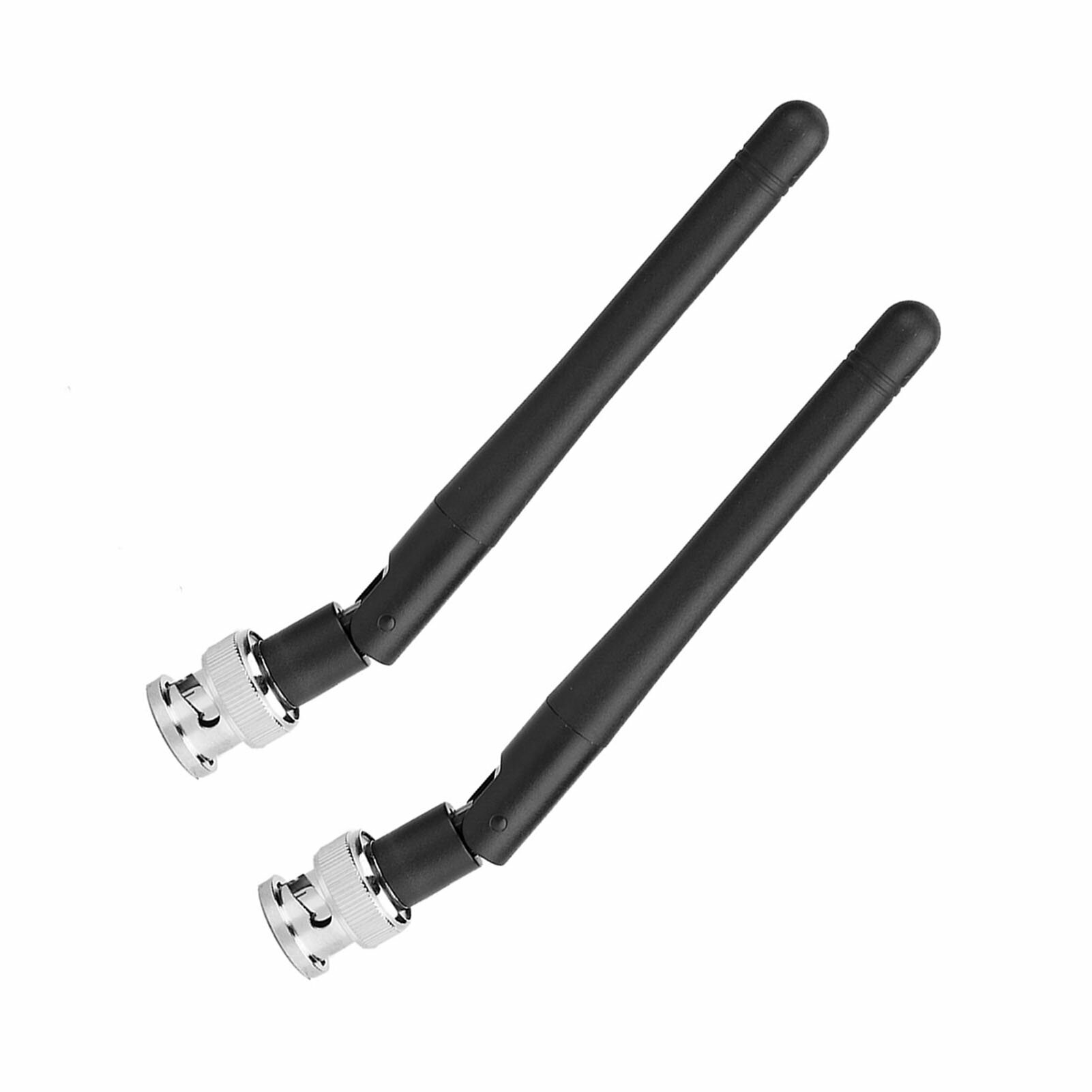 2PCS UHF Антенна с разъемом BNC для приемника EW100 EW300 EW500 G3, черный цвет, материал ABS, длина 11.5cm, вес 27g, диапазон частот 780-830MHz, UHF сегмент