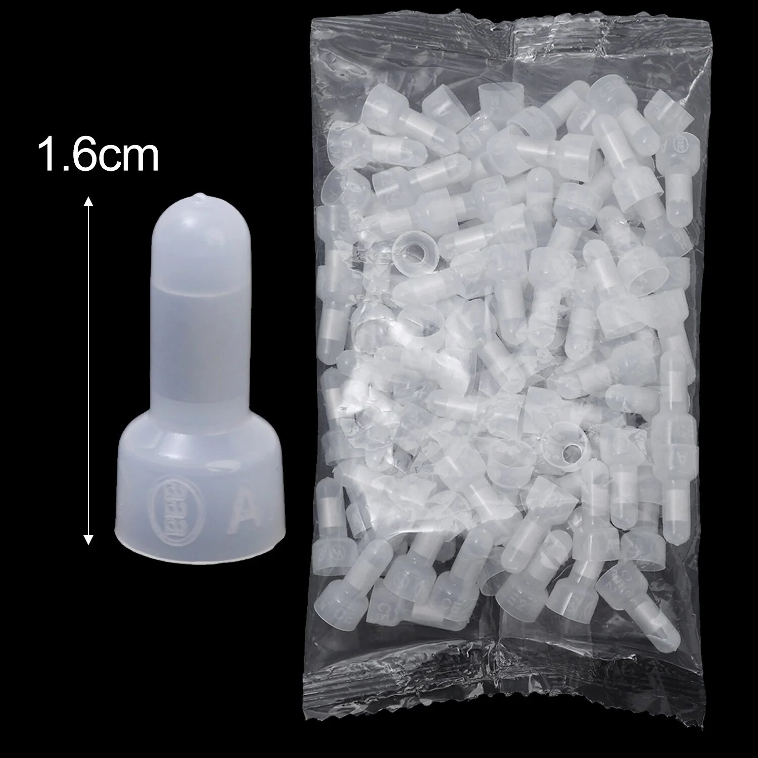 Обжимные колпачки CE-2X нейлон 1000/100 шт. 100PCS