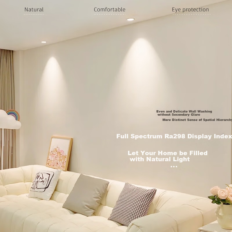 Aiduohui Embedded LED Ceiling Light with Reflective Cup for Living Room