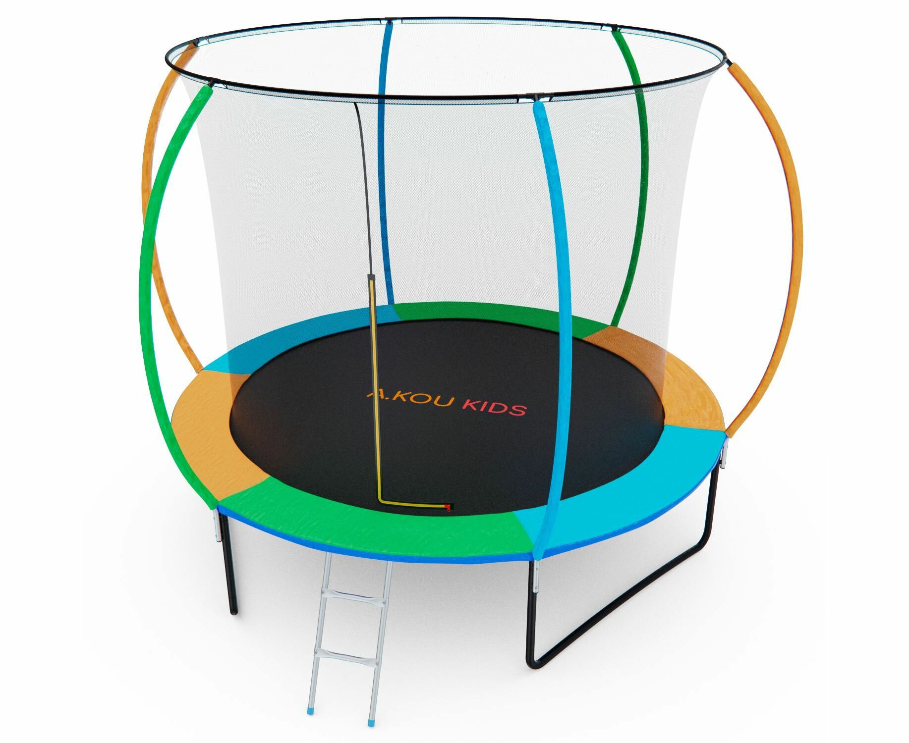 Батут с внутренней сеткой DFC A.KOU KIDS 10ft, с лестницей, до 150 кг