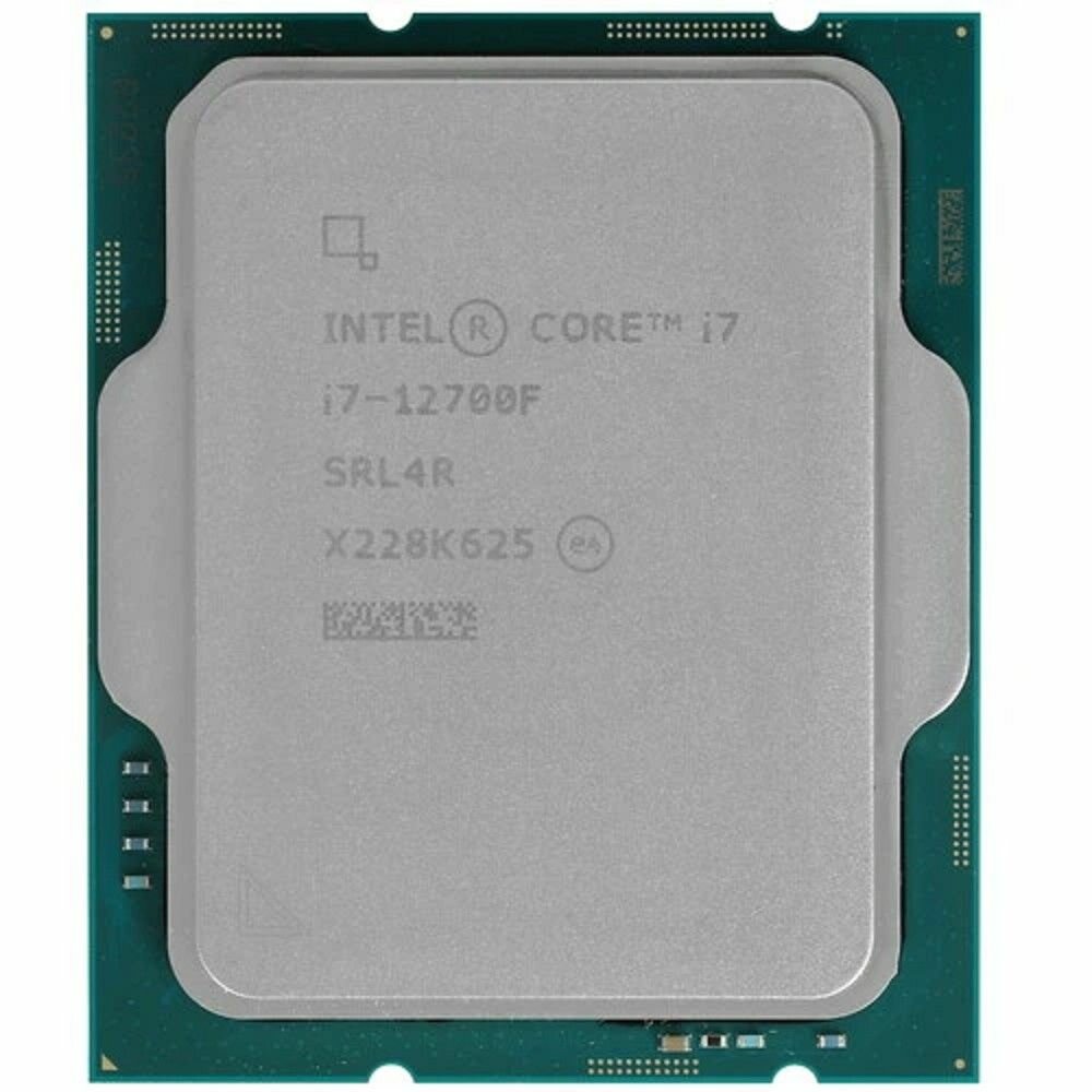 Процессор Intel Core i7-12700F, 12 ядер, 2.1 ГГц, 4.8 ГГц Turbo, LGA 1700, OEM