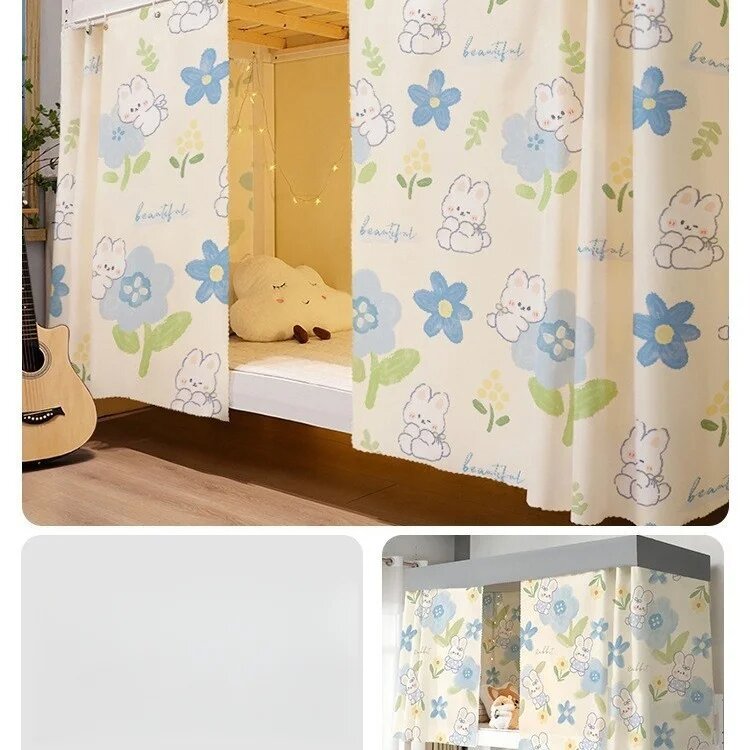 Занавеска на кровать для общежития, s двухъярусная односпальная шторка, для 1.15x2M(HxL)-3pcs, 17