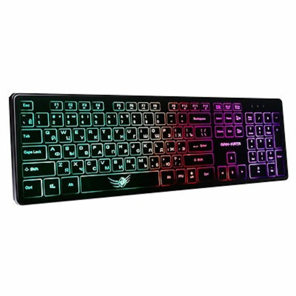 Dialog Клавиатура Gan - Kata Клавиатура KGK - 17U BLACK - игровая с RGB - подсветкой, USB, черная