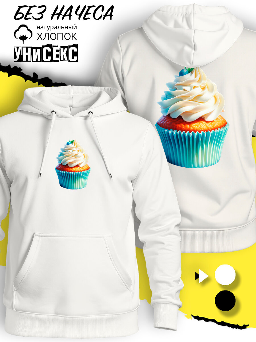 Худи Толстовка свитшот кекс со взбитыми сливками