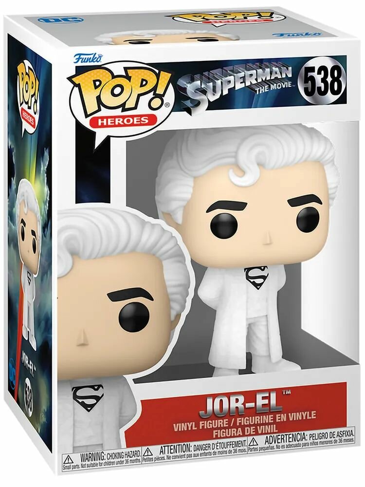 Фигурка Funko POP Movies Супермен Джор-Эл, пластик, высота 10 см, белая