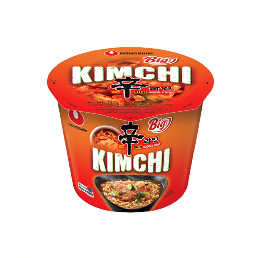 Лапша быстрого приготовления Nongshim с кимчи BIG BOWL 112 г, Южная Корея