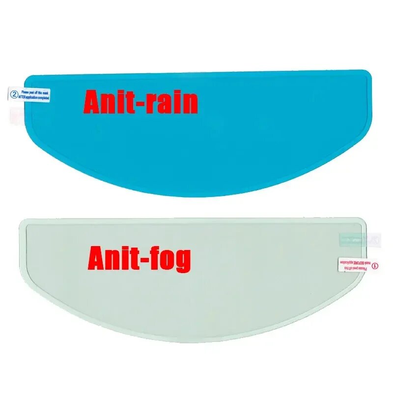 Противотуманная накладная пленка для мотошлема, непромокаемая пленка Голубой, anit rain x anit fog