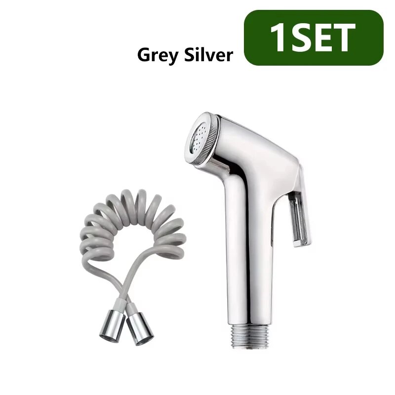Ручной распылитель для биде Shattaf, серебристый Grey Silver 1 set