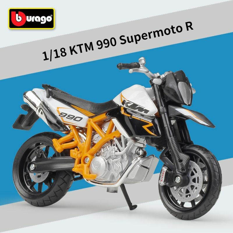 Bburago 1:18 KTM 990 Supermoto R Модель мотоцикла