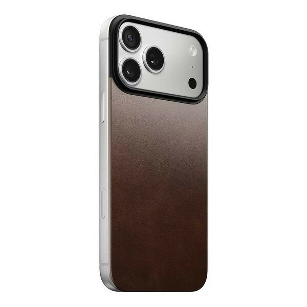 Чехол Nomad Magnetic Leather Back для iPhone 17 Pro (NM014407858) Rustic Brown