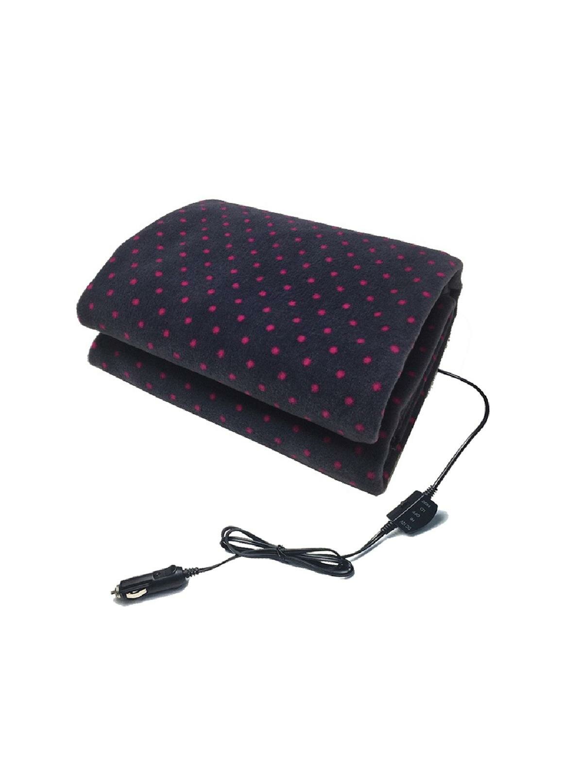 Автомобильное одеяло на 12 В с подогревом для зимнего похода (60 "x 40", фиолетовый)