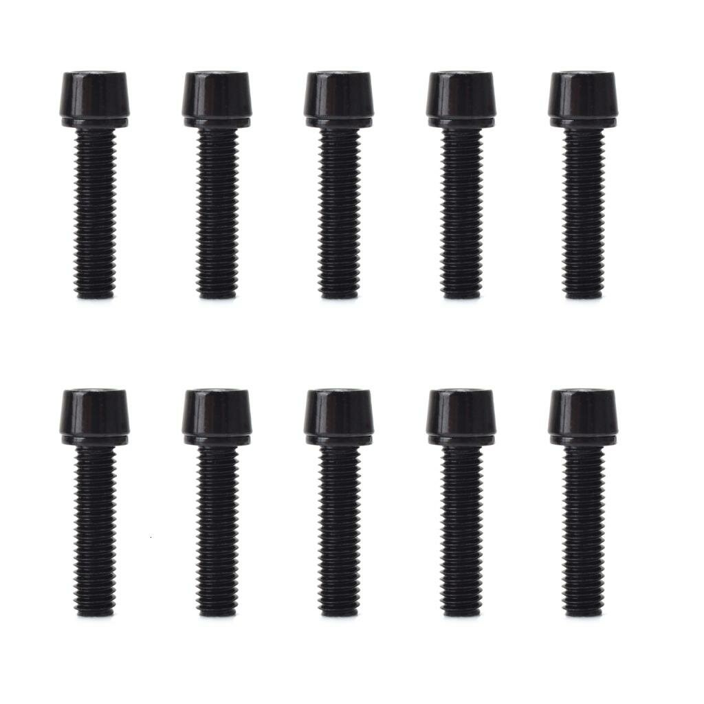 Винты для рулевой колонки велосипеда, 10 шт, M5x20mm Черный
