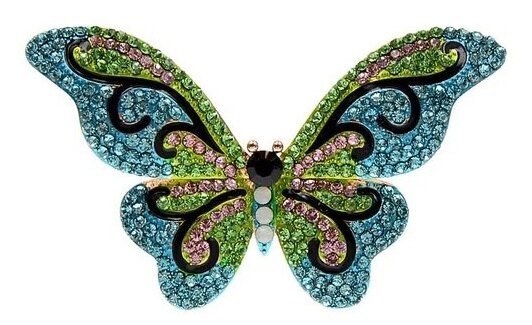 Брошь, стразы