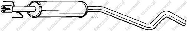Глушитель центральный (OPEL ASTRA H 04- ) Bosal арт. 284739