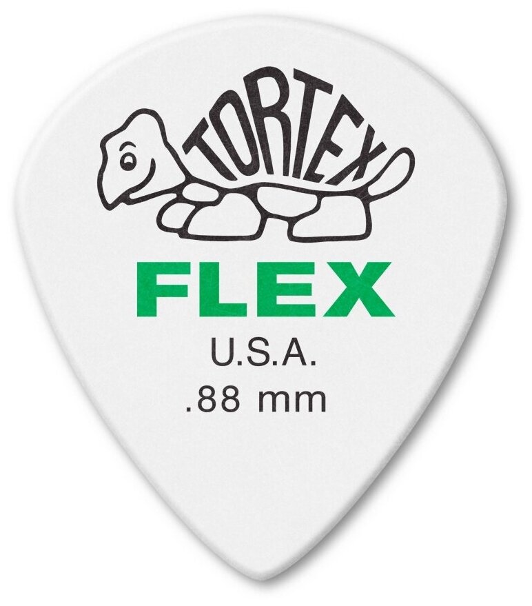 466R.88 Tortex Flex Jazz III XL Медиаторы, 72шт, толщина 0.88мм, Dunlop