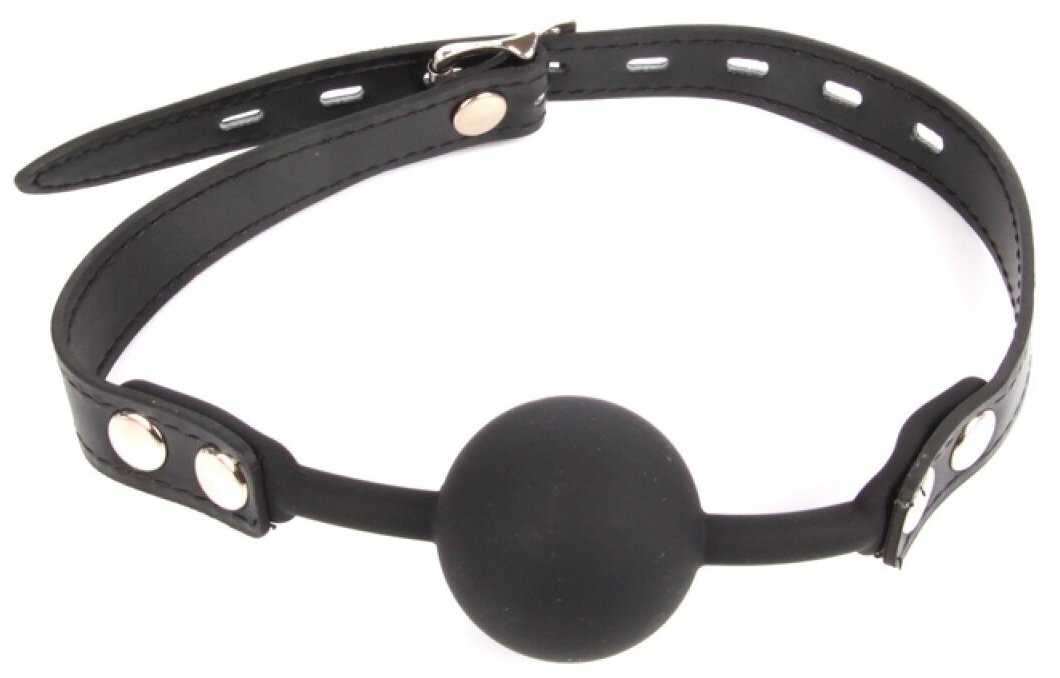 Черный силиконовый кляп NoTabu BDSM