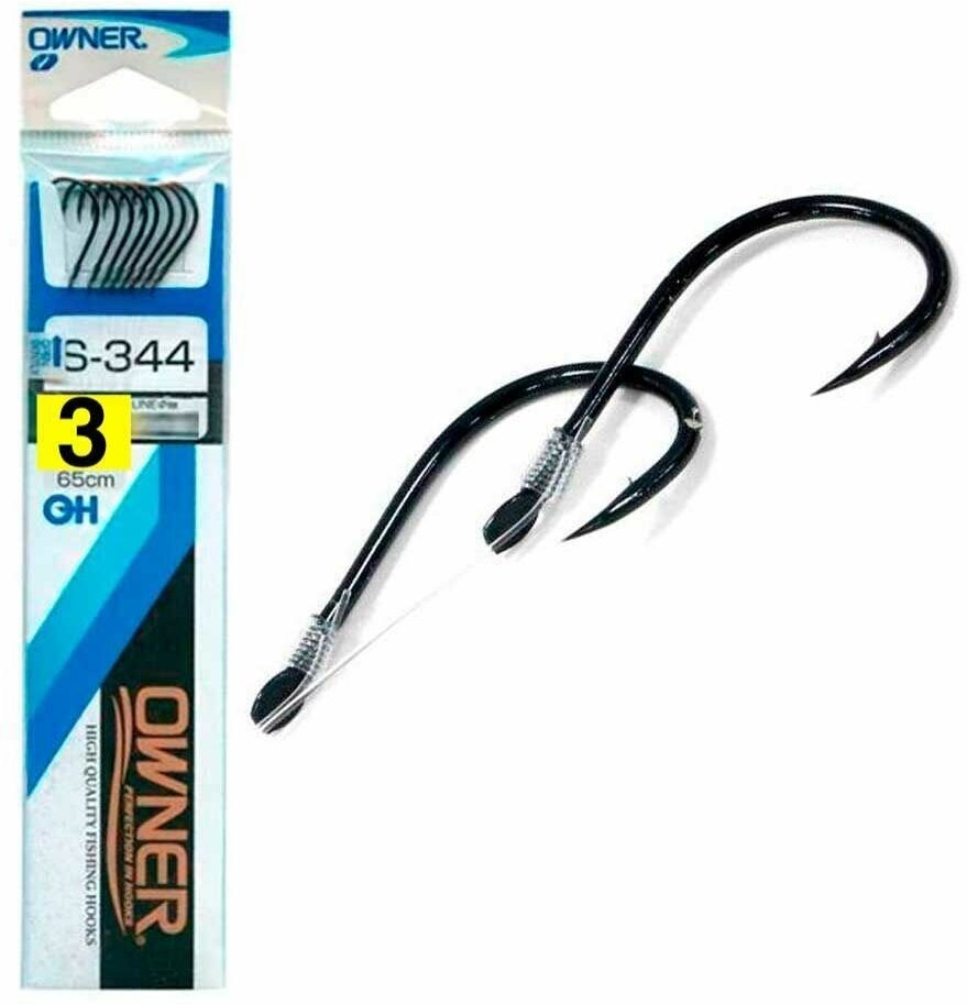 Крючок с поводком Owner S-344 3-0.22