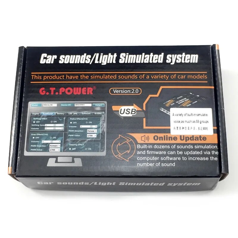 G.T.POWER Система освещения и звука для RC контейнеровоза