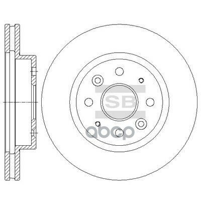 Диск тормозной KIA RIO II Sangsin brake арт. SD2044