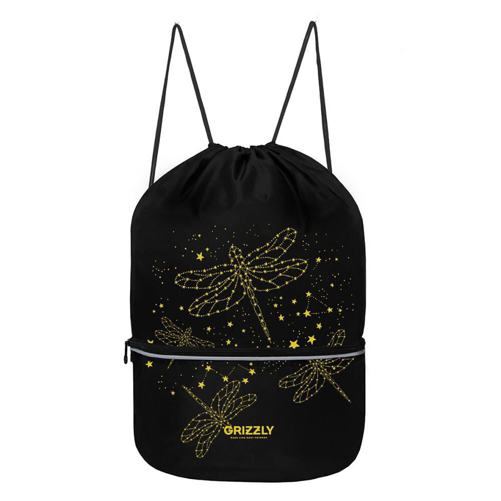 Мешок для обуви GRIZZLY, OM-34-1 черный, 34х52х22