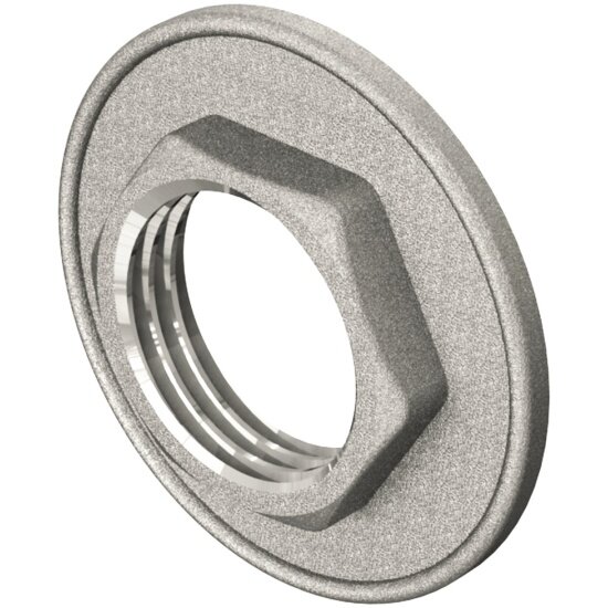 Гайка Elsen стопорная, В, 1", латунь, с фланцем