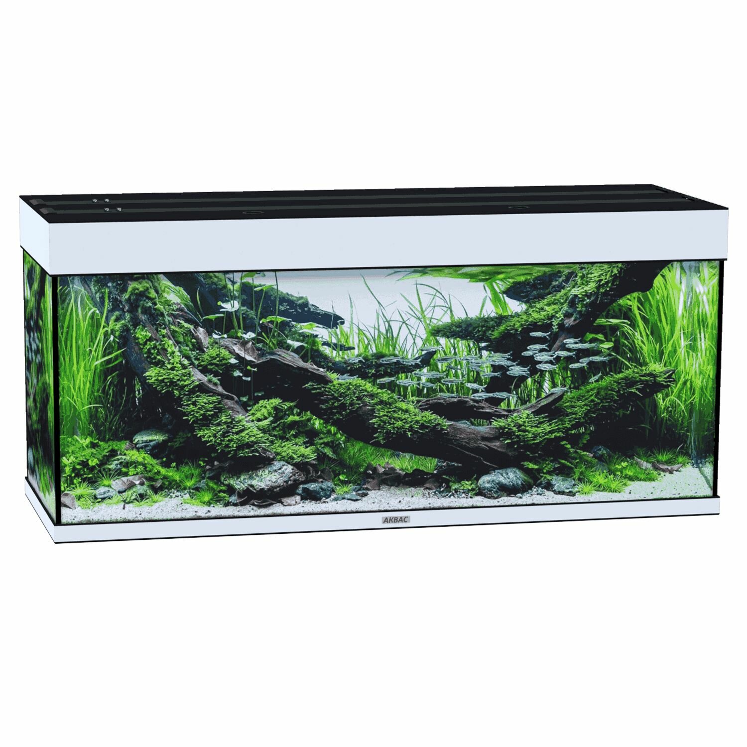 Аквариум 400 литров с крышкой и освещением, (141*51*65 см) Аквас