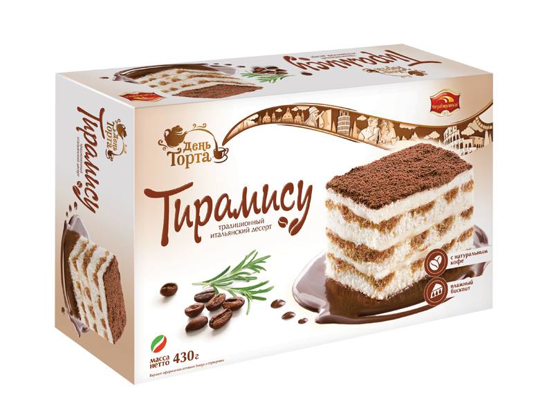 Торт Черемушки, Тирамису, 430 гр