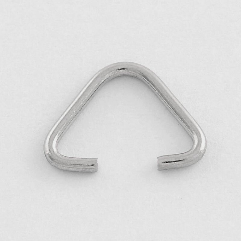 Держатель, 13х10х1мм, зажимной, лаконичный, базовый материал - нержавеющая сталь, без покрытия, 20 шт.