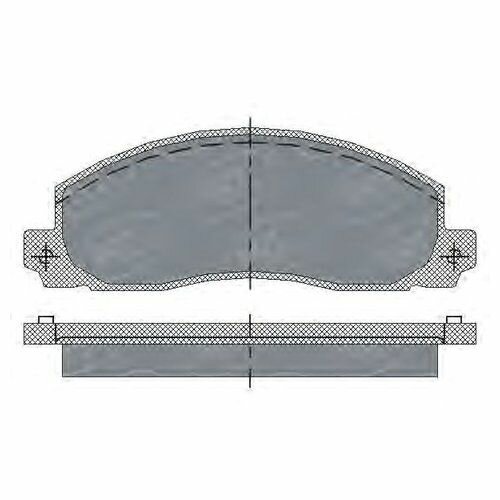 Колодки тормозные дисковые Sct SP208