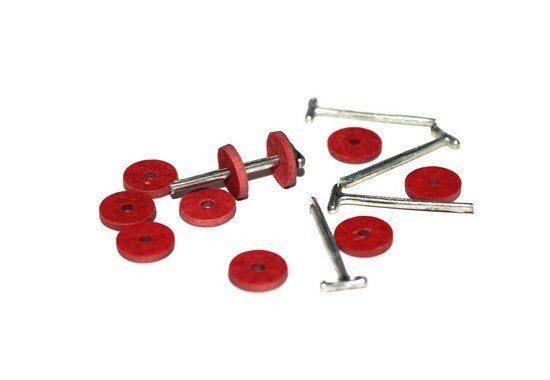 Совушка 23531 Набор креплений фибра № 9 для игрушек, 10 дисков 9 мм, 5 Т-образных шплинтов 1.6 см