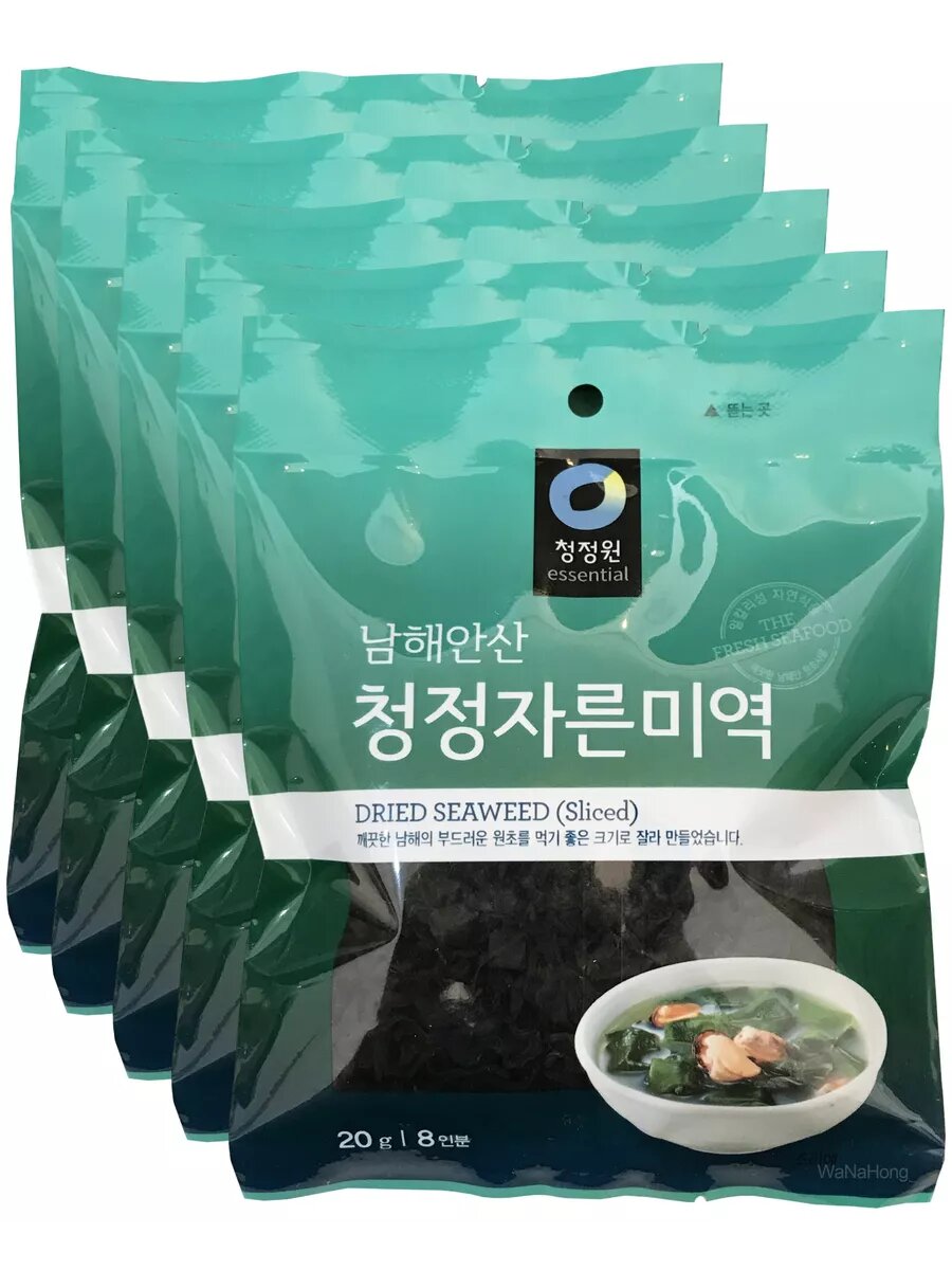 Морская капуста соленая варено-сушеная 20 г * 5 шт