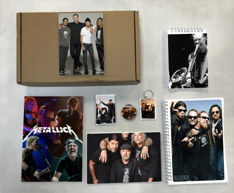 Бокс Metallica, Металлика №8, товары с нашими рандомными картинками
