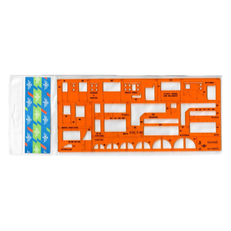 Шаблон Кухня-2 Domingo Ferrer (пр-во Испания), 1:50 Пластик