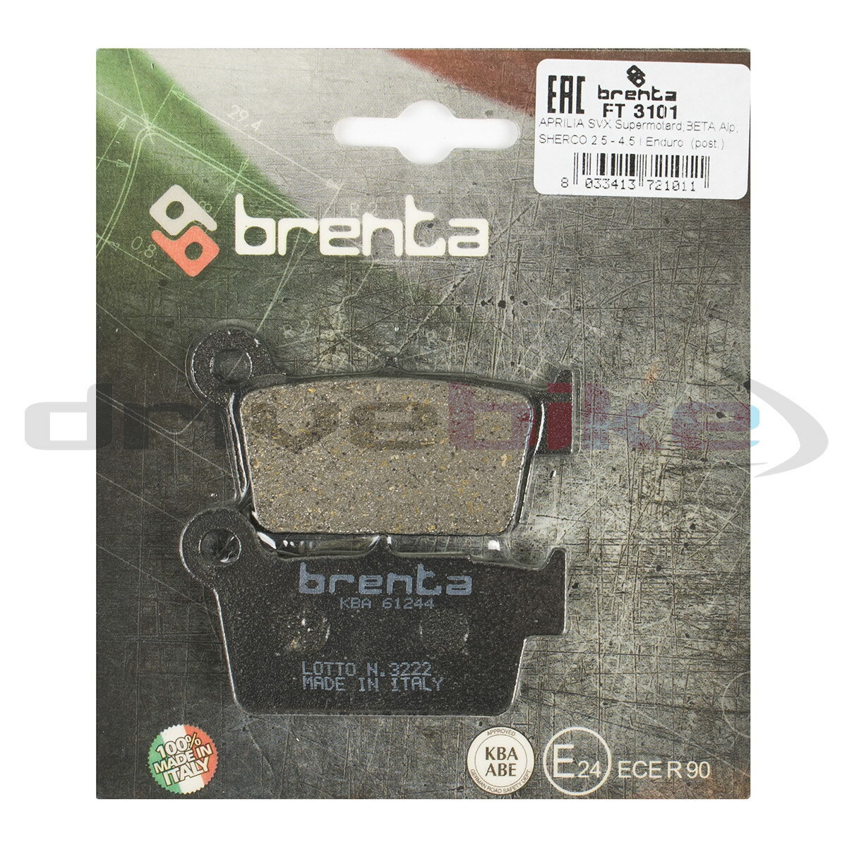 BRENTA Тормозные колодки FT 3101 Organic