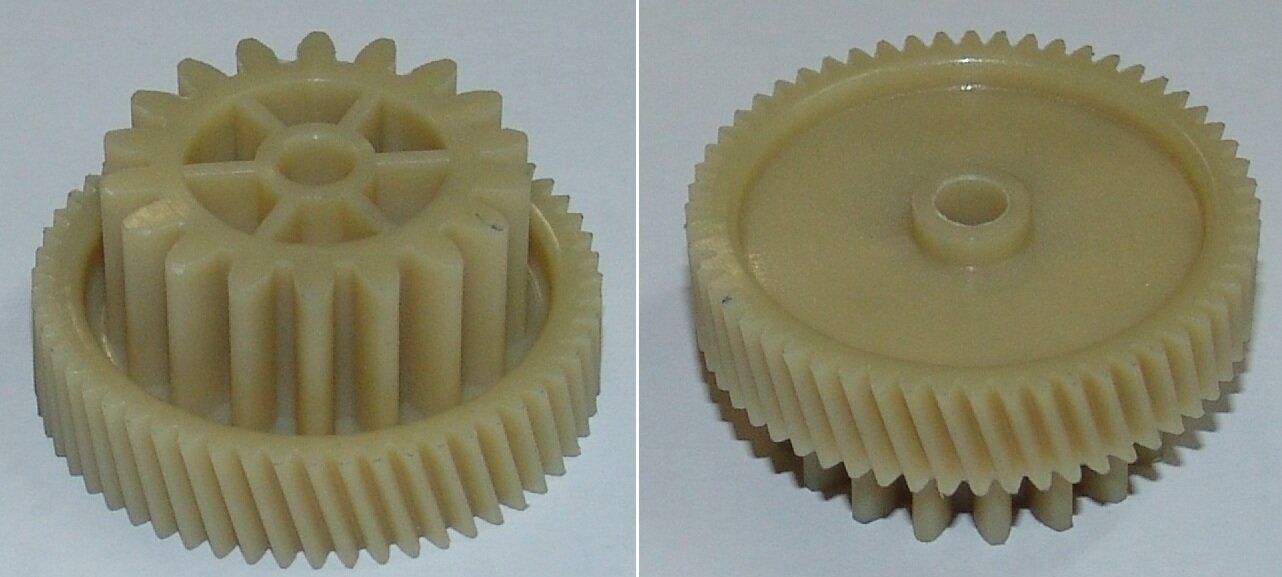 Шестерня D=47.3/35; H23/11; отв.-6mm, зуб-56/18.(косой/прям), для Vitek z41.042-VT