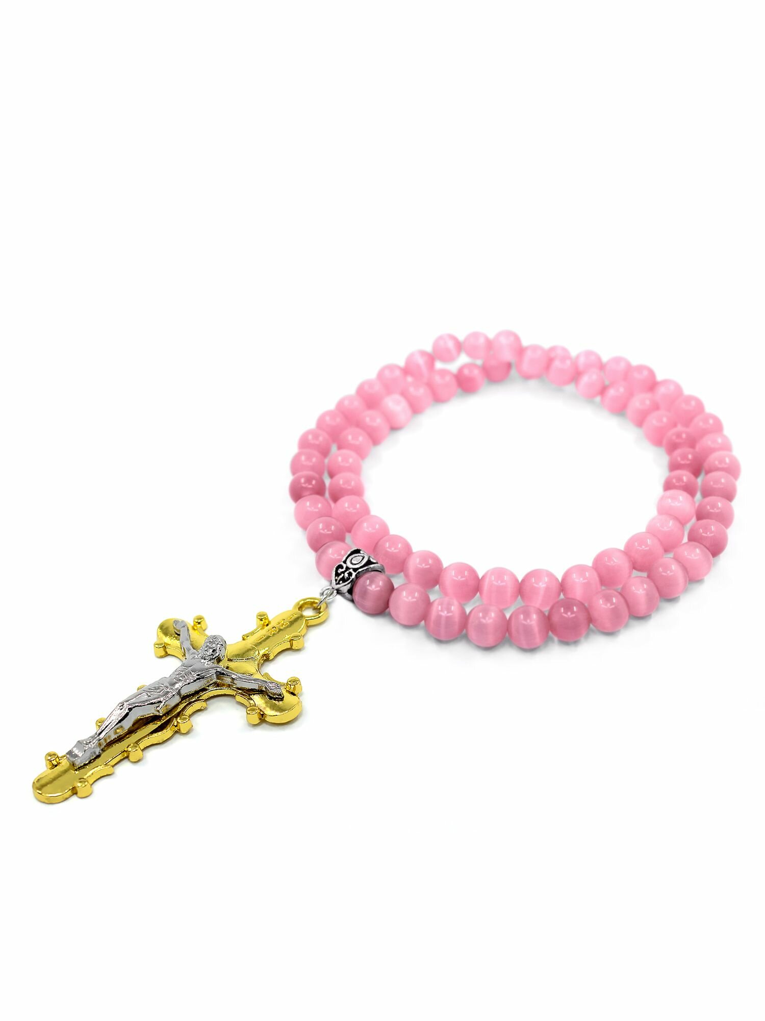 Бусы, кошачий глаз