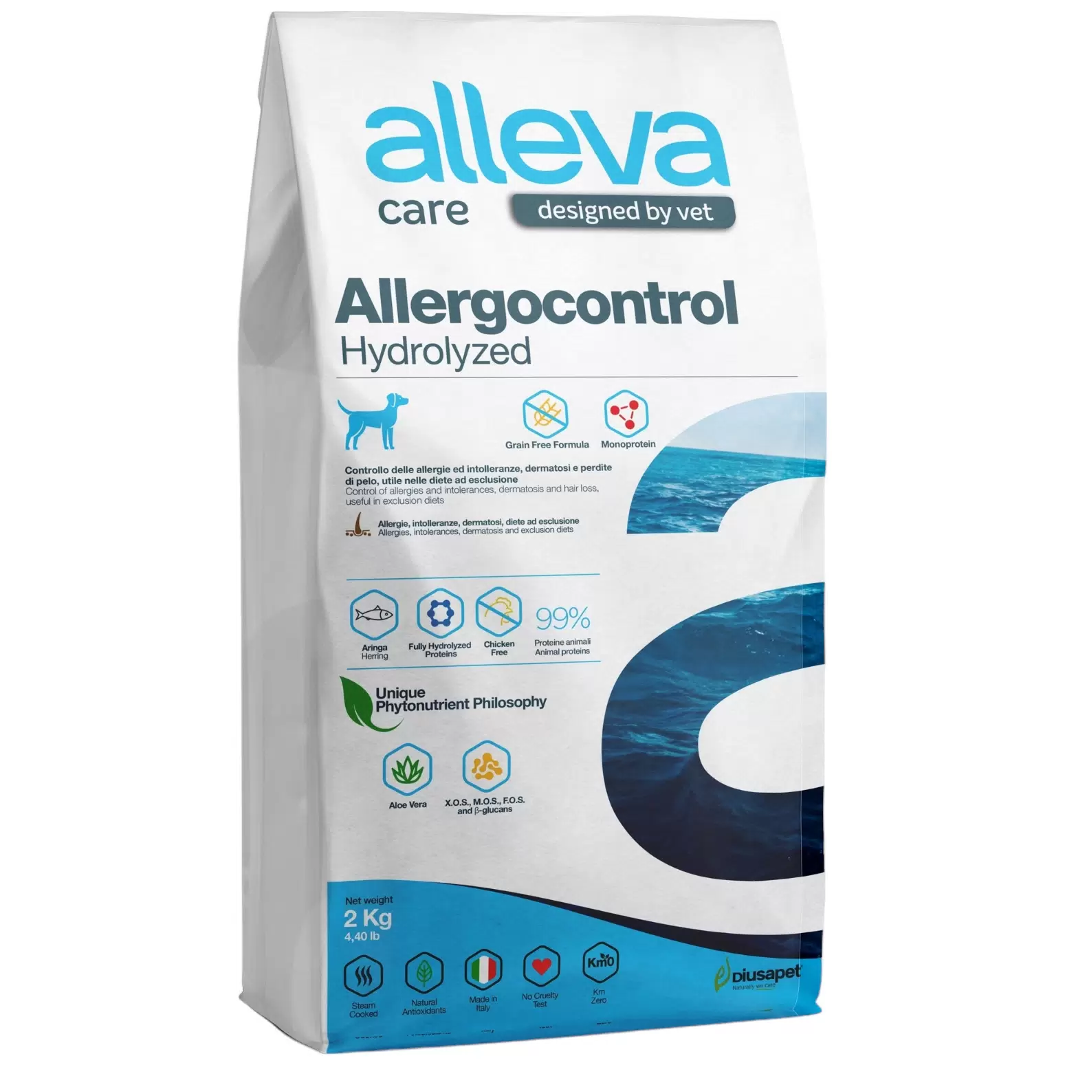 Сухой ветеринарный корм Alleva Care для собак Dog Allergocontrol, 2 Kg