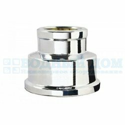 Муфта 3/8" х 1/4" хром