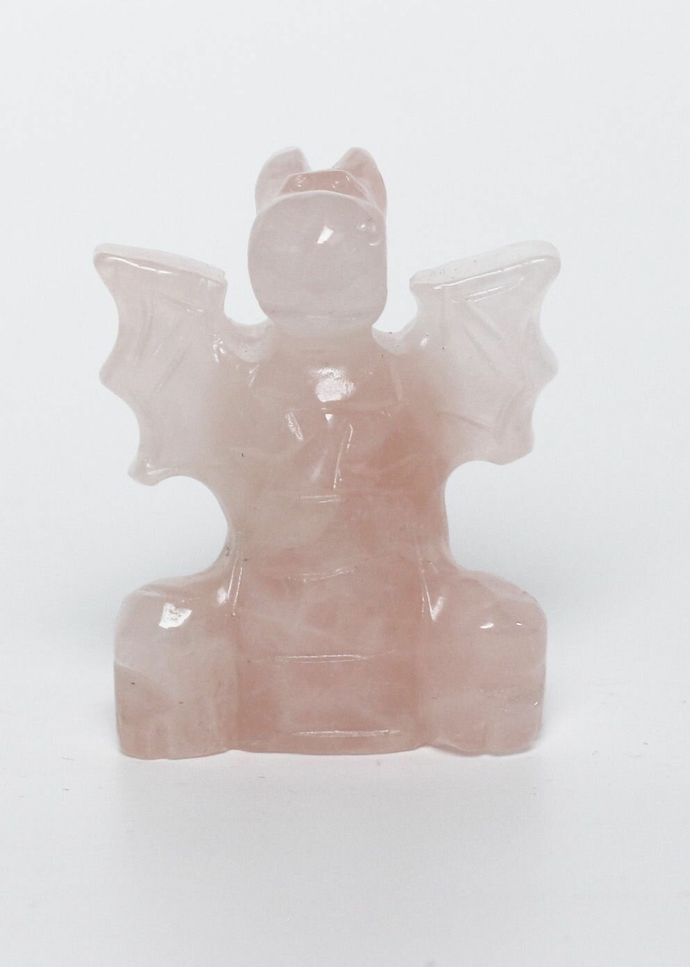 Фигурка Дракон из натурального камня Розовый кварц. Талисман. Амулет. Оберег