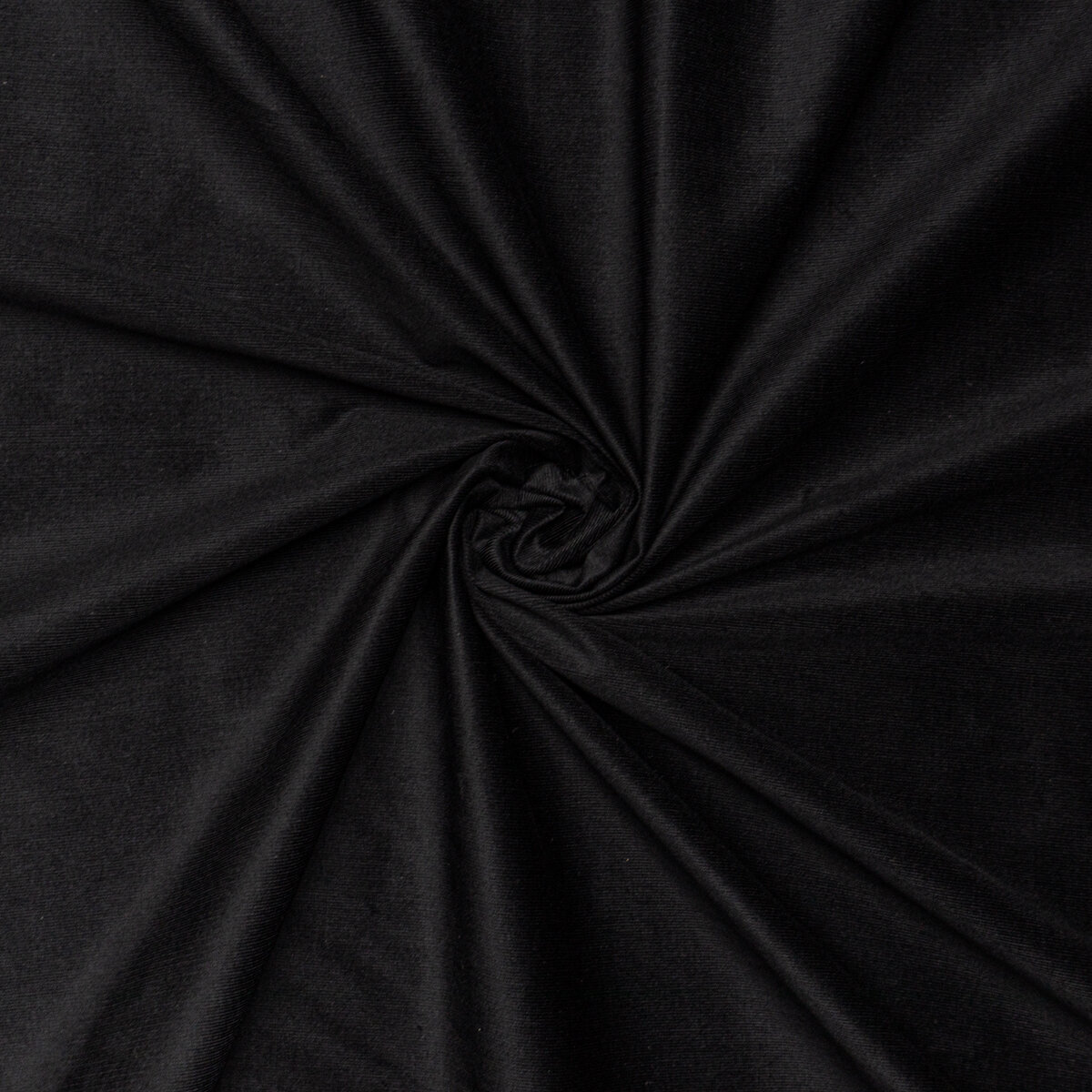 Вельвет, такань для рукоделия и шитья, черный цвет, 100х140 см