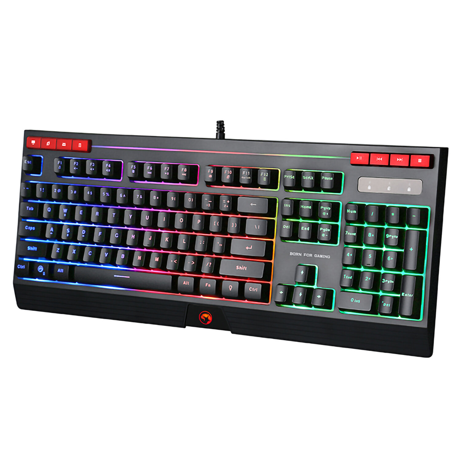 Игровая клавиатура Marvo KG880 USB Gaming с подсветкой RGB для ПК