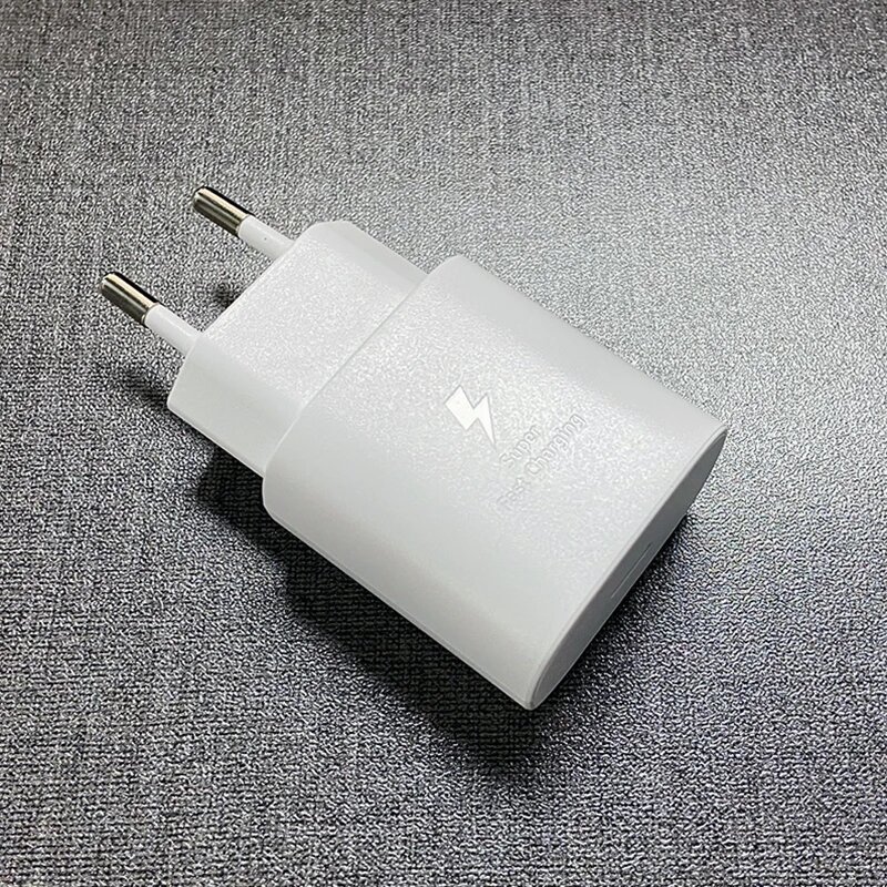 Samsung Galaxy A55 A54 A35 A34 A14 5G 25W Супер быстрая зарядка USB C PD Настенный EU Adapter White