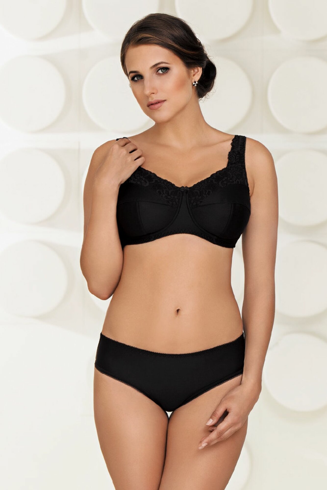 Бюстгальтер ортопедический после мастэктомии 0918 Валерия черный размер 85E