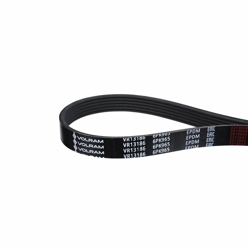 Ремень поликлиновой 6PK965 для а/м VOLVO V40, CITROEN C4, FORD Focus, VOLRAM VR13186