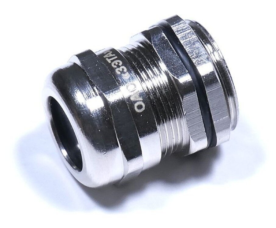 Кабельный ввод Гофроматик с никелированным покрытием, латунный УТ1.5, PG16, 10-14мм, IP68 / электрика