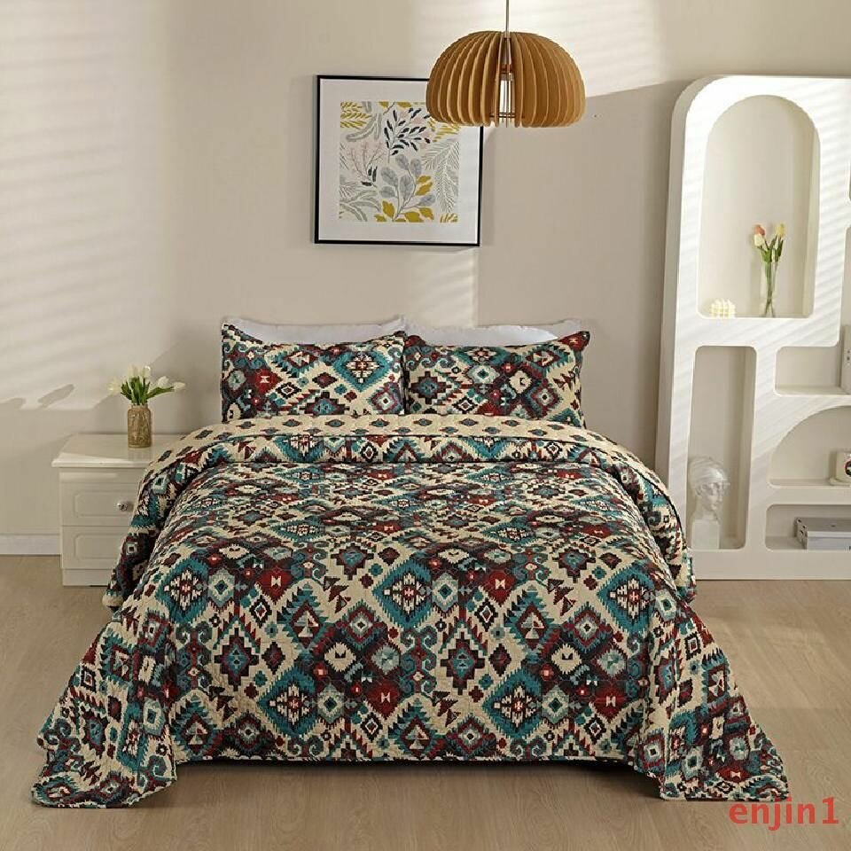 Американское хлопковое стеганое покрывало для кровати 3 шт. комплект 230x250