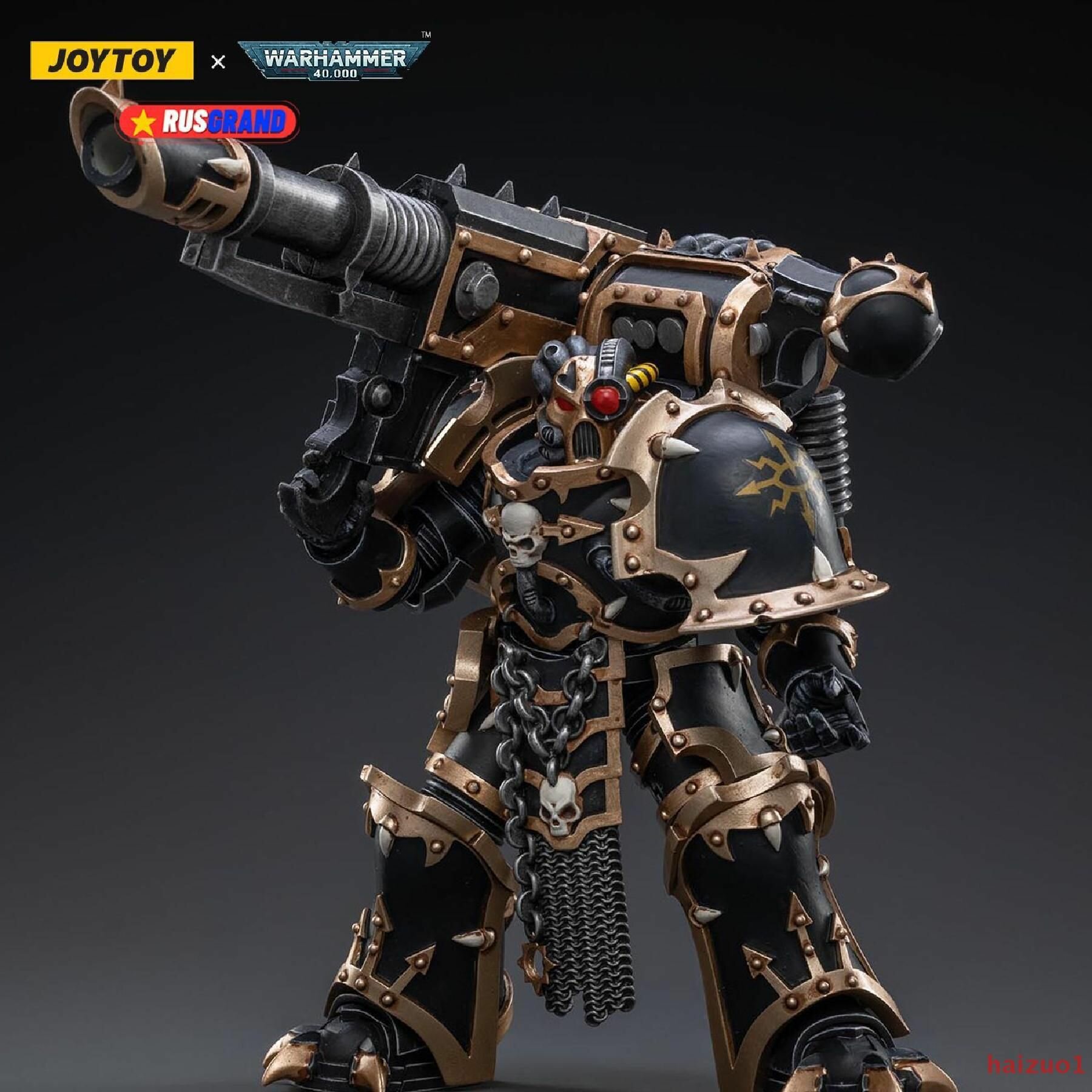 Подвижная фигурка Вархаммер 40000 Пехотинец Разорителей Черного Легиона (Warhammer 40k Black Legion Havocs Marine 02)