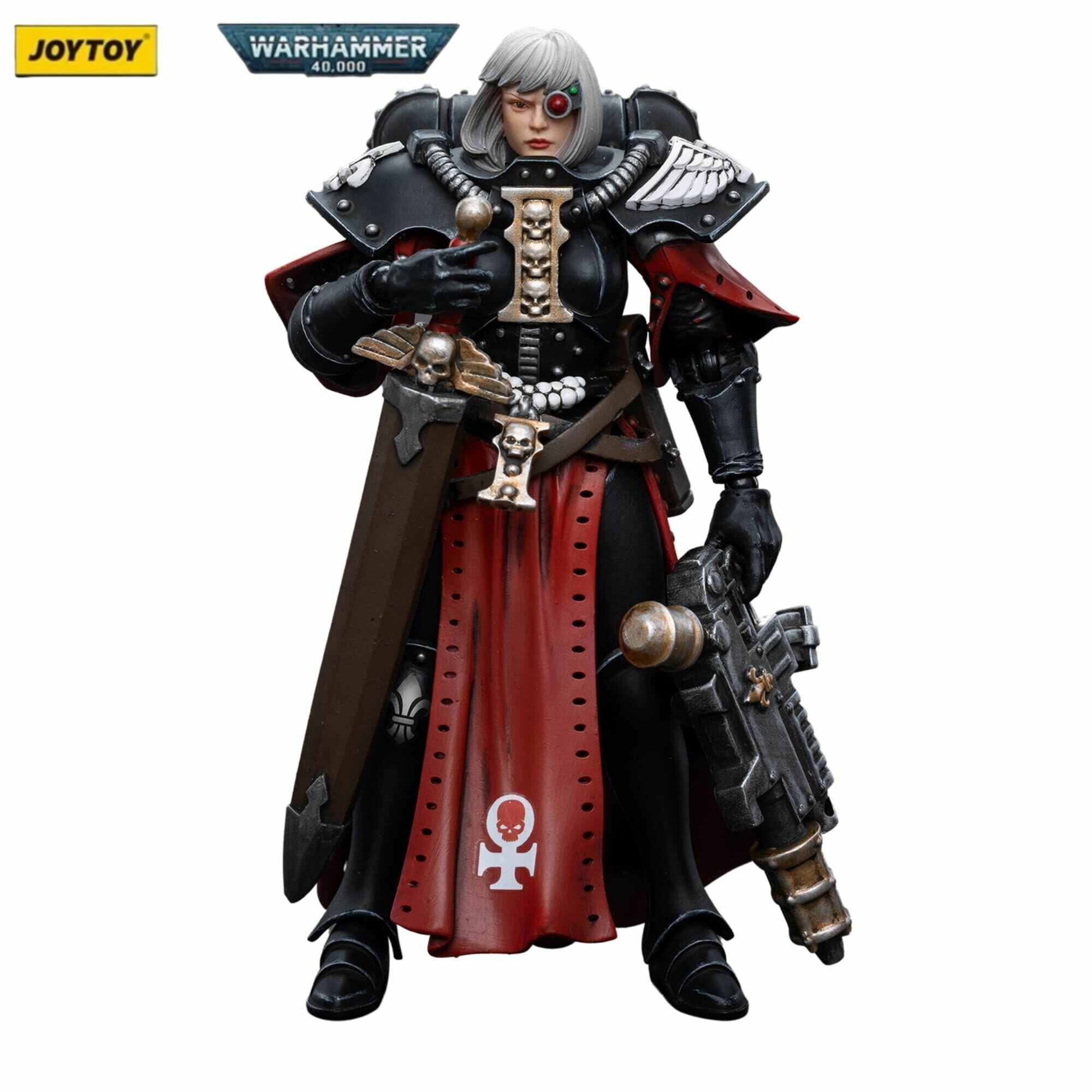 Подвижная фигурка JOYTOY Warhammer 40000 Сестра Битвы Кассия BRW0534-E