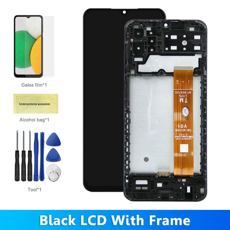 Дисплей Samsung A13 4G Black With Frame